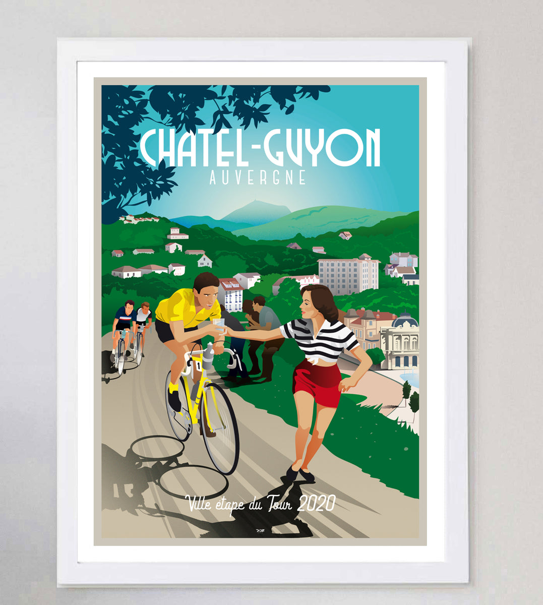 Shop Chatel-Guyon - Tour de France 2020 | Original Vintage Poster for Sale
