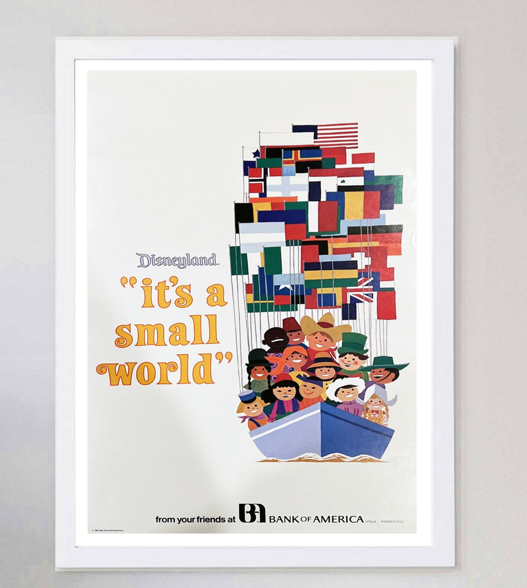 Shop Disneyland - It's a Small World Original Vintage Travel Poster