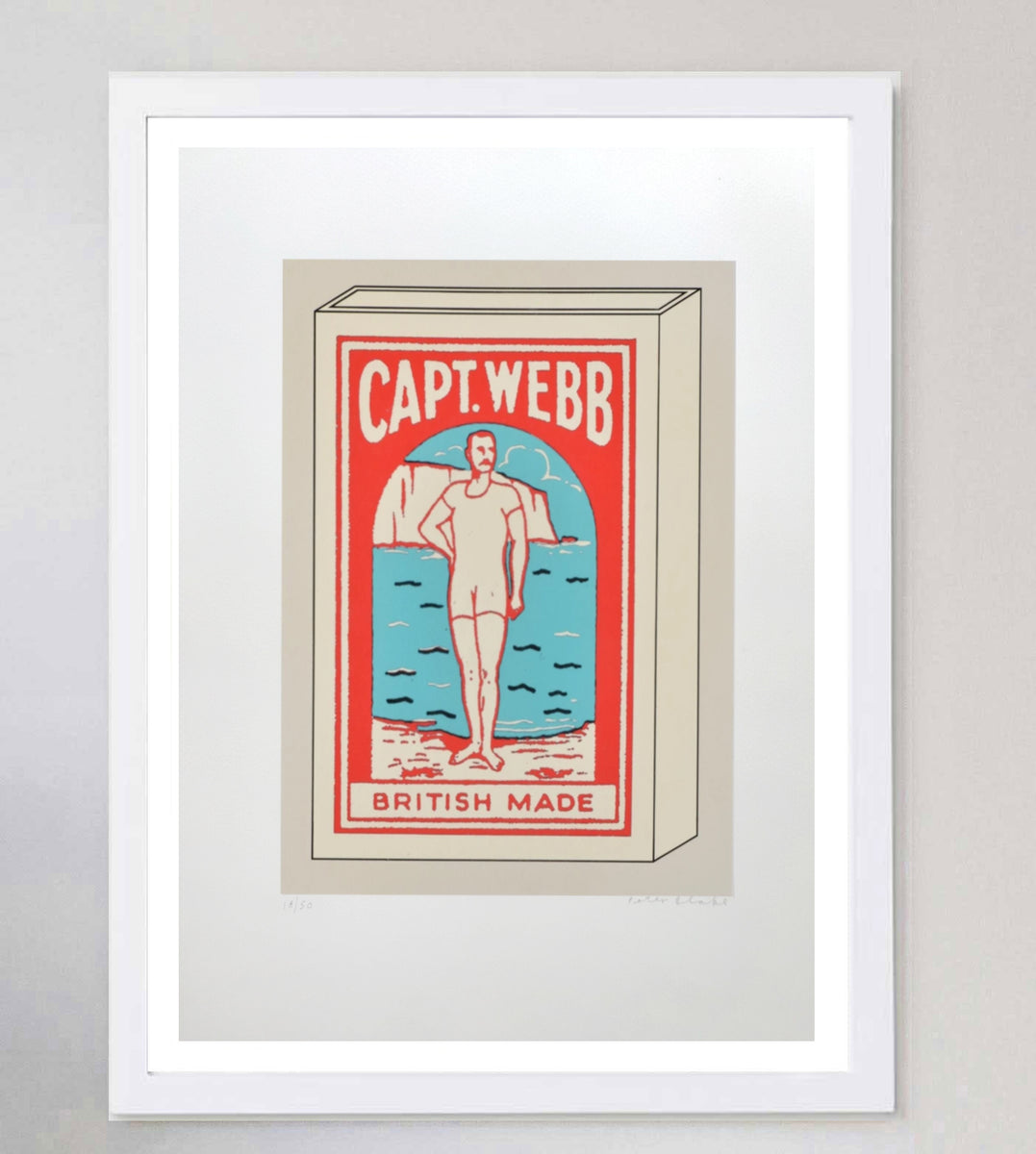 Shop Peter Blake - Capt. Webb - Motif 10 Original Signed Silkscreen