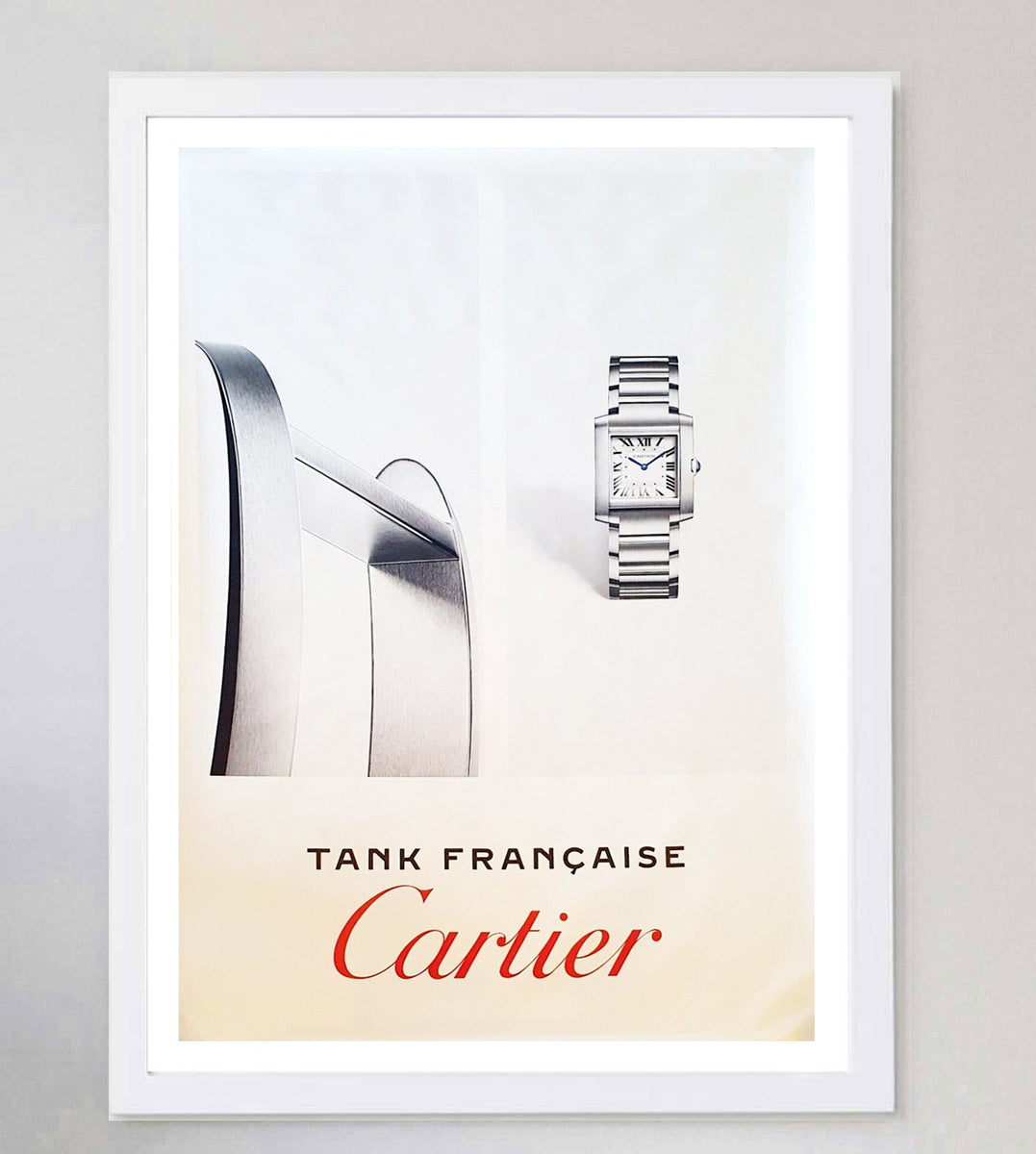 Shop Cartier - Tank Francaise Original Vintage Poster Online - Printed ...