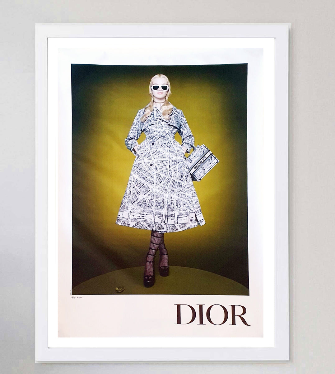 Shop Dior - Yellow Original Vintage Poster Online - Printed Originals