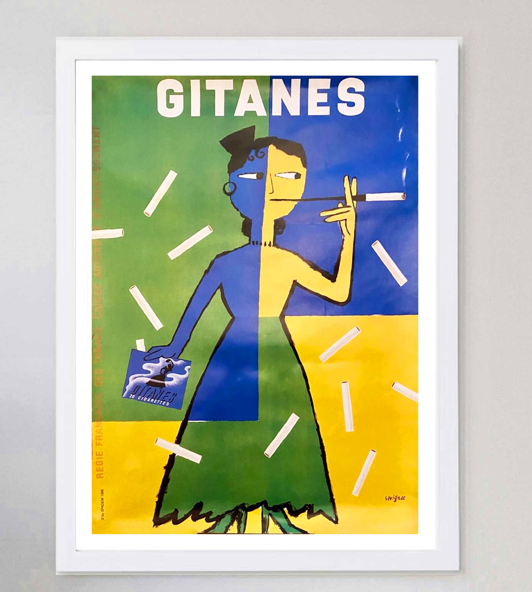 Shop Gitanes - Savignac Original Poster For Sale - Printed Originals
