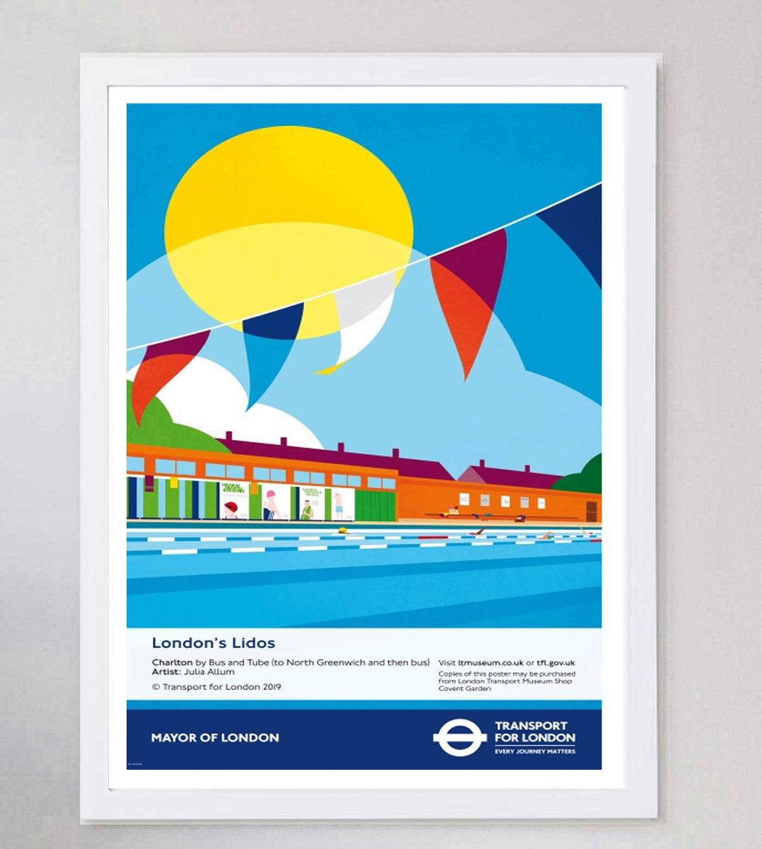 Shop TFL - London's Lido's Charlton Original Vintage Poster