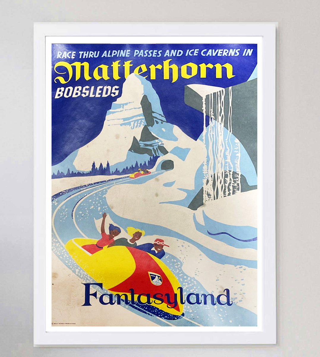 Matterhorn Disneyland Poster Disneyland Matterhorn Attraction Poster