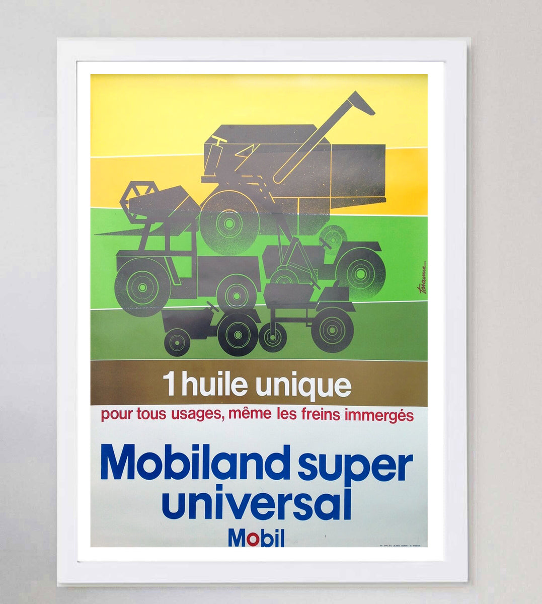 Shop Mobil Oil - Mobiland Super Universal Original Vintage Poster ...