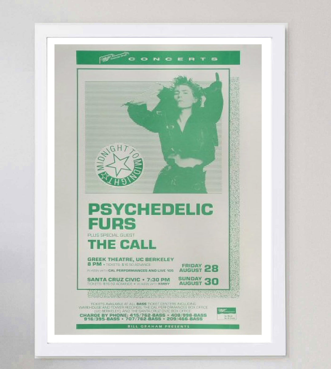 Shop Psychedelic Furs - The Greek Theatre 1987 Original Vintage Poster