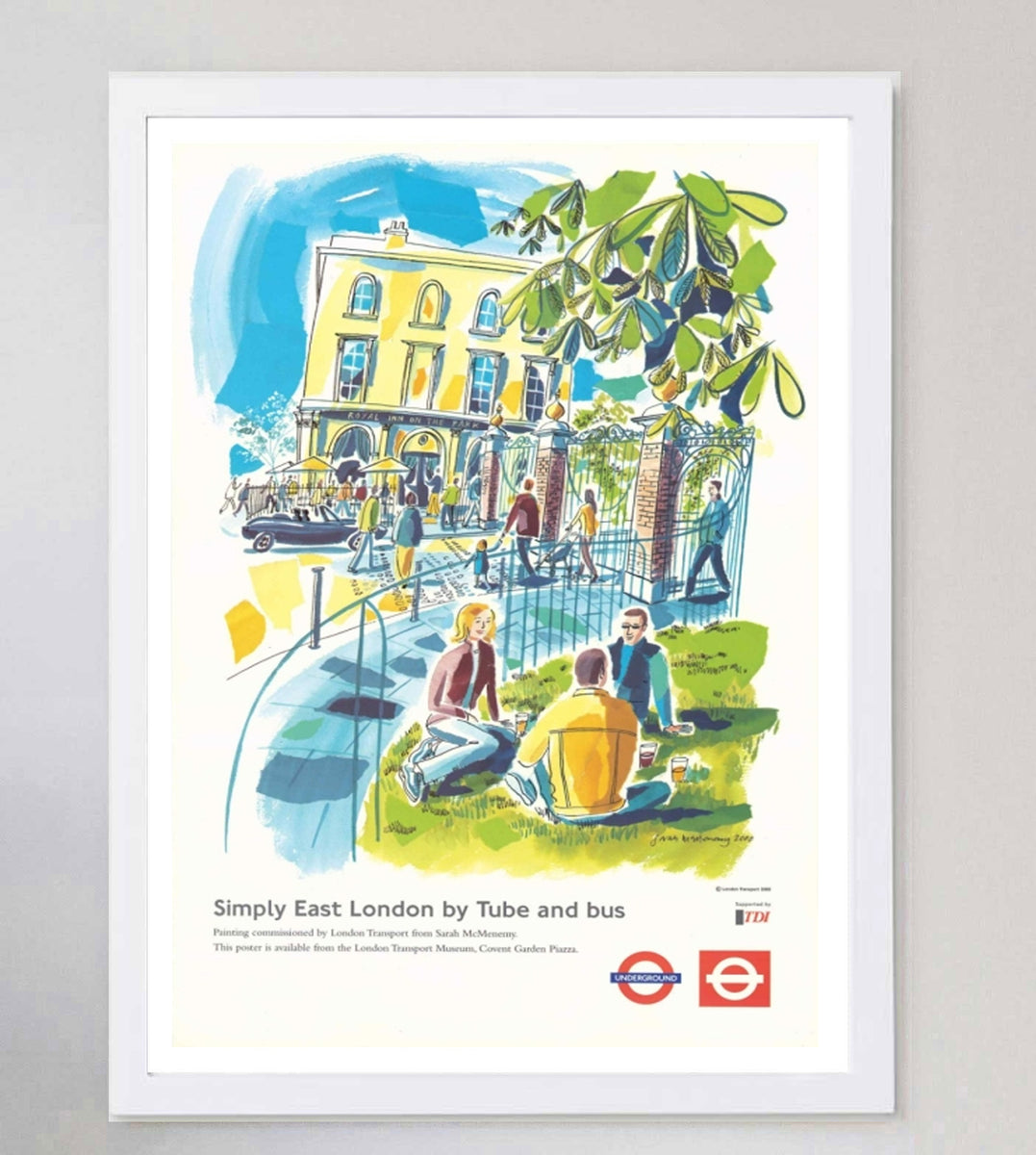 Shop TFL Simply East London by Tube and Bus Original Vintage Poster