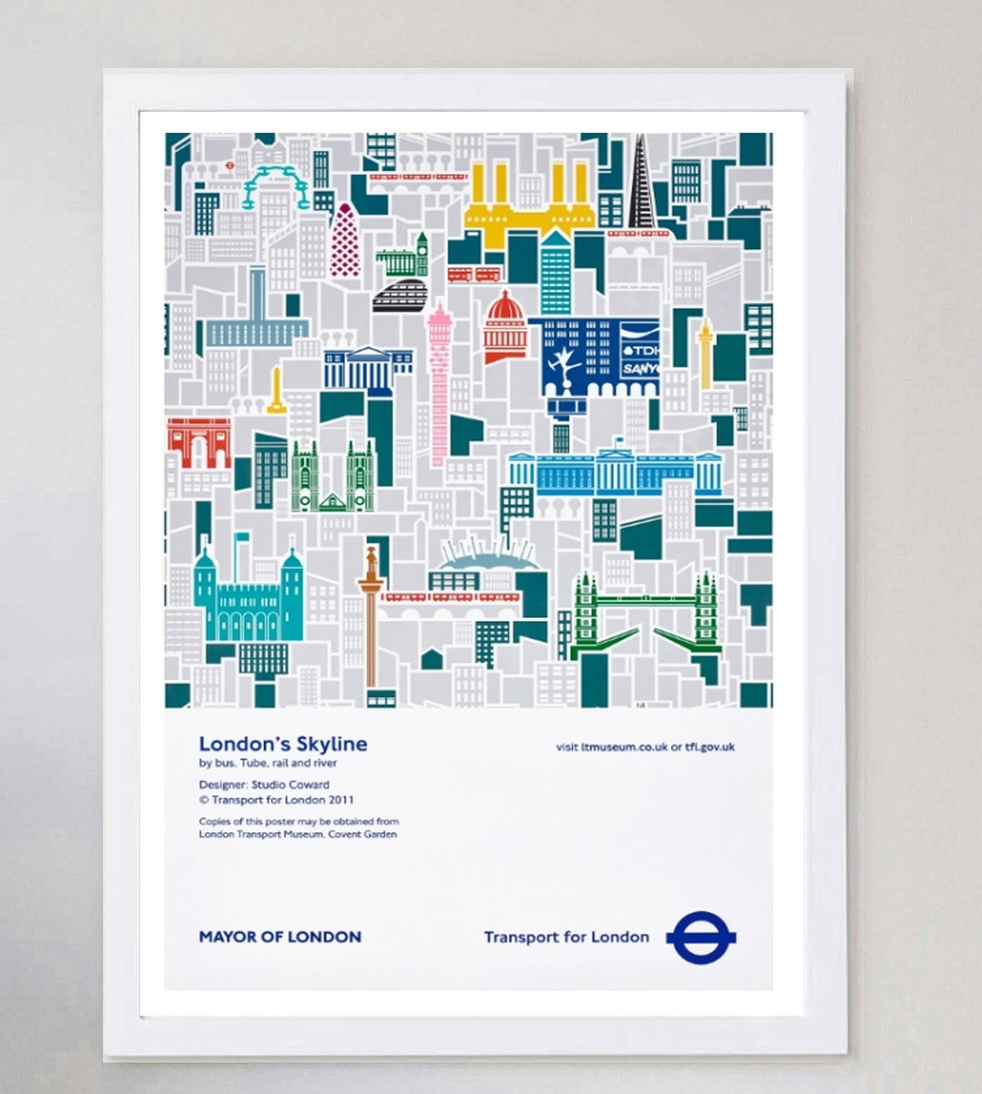 Shop TFL - London's Skyline Original Vintage Poster