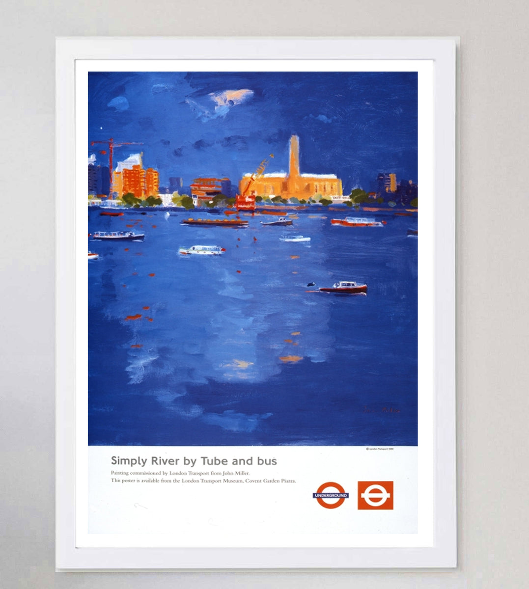 Shop TFL - Simply River by Tube and Bus Original Vintage Poster