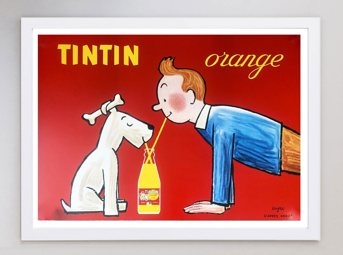 Shop Tintin Orange Original Vintage Poster | Printed Originals