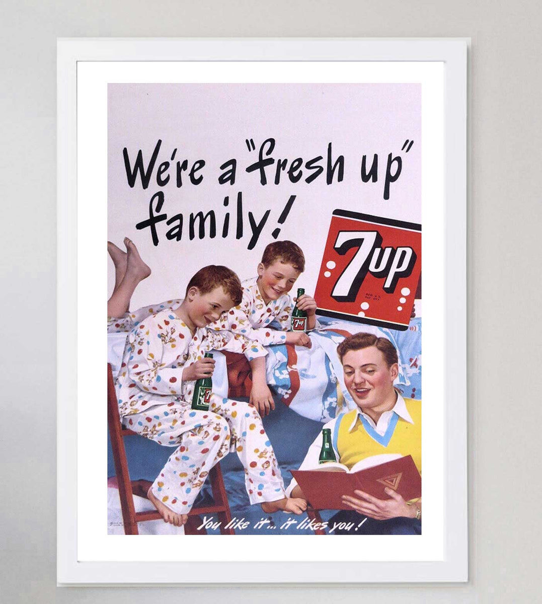 7up Wall Poster For Sale - 7-Up - Fresh Up Original Poster