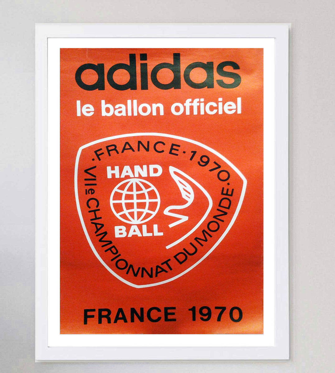 1970 Adidas World Mens Handball Championship - Original Vintage Poster ...