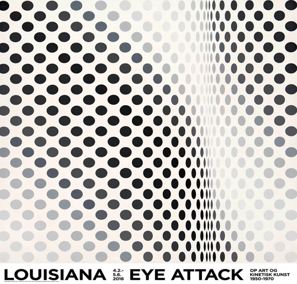 Shop Bridget Riley - Eye Attack - Louisiana Gallery Original Poster ...