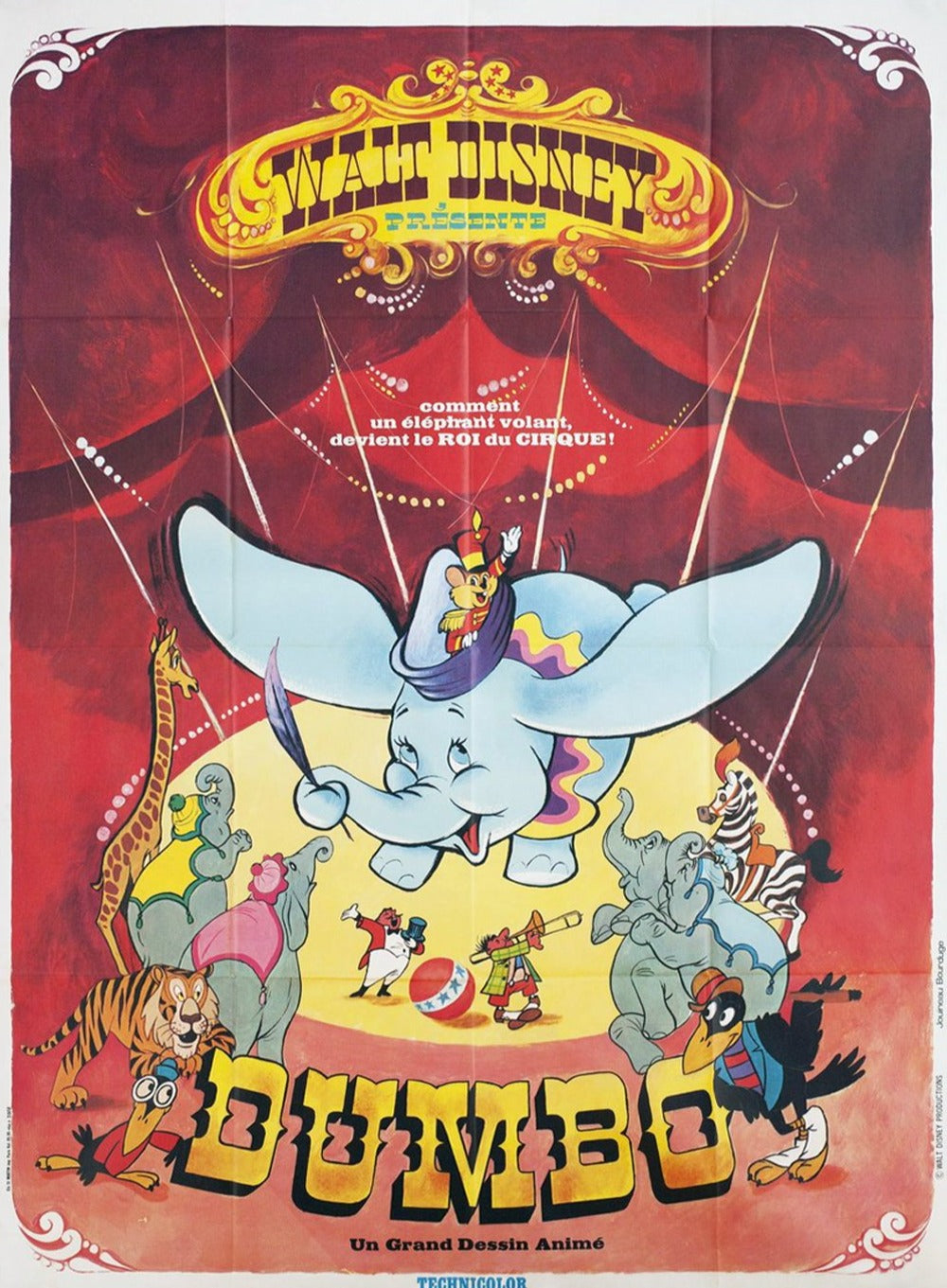 Shop Dumbo (French) Original Vintage Poster at Printed Originals