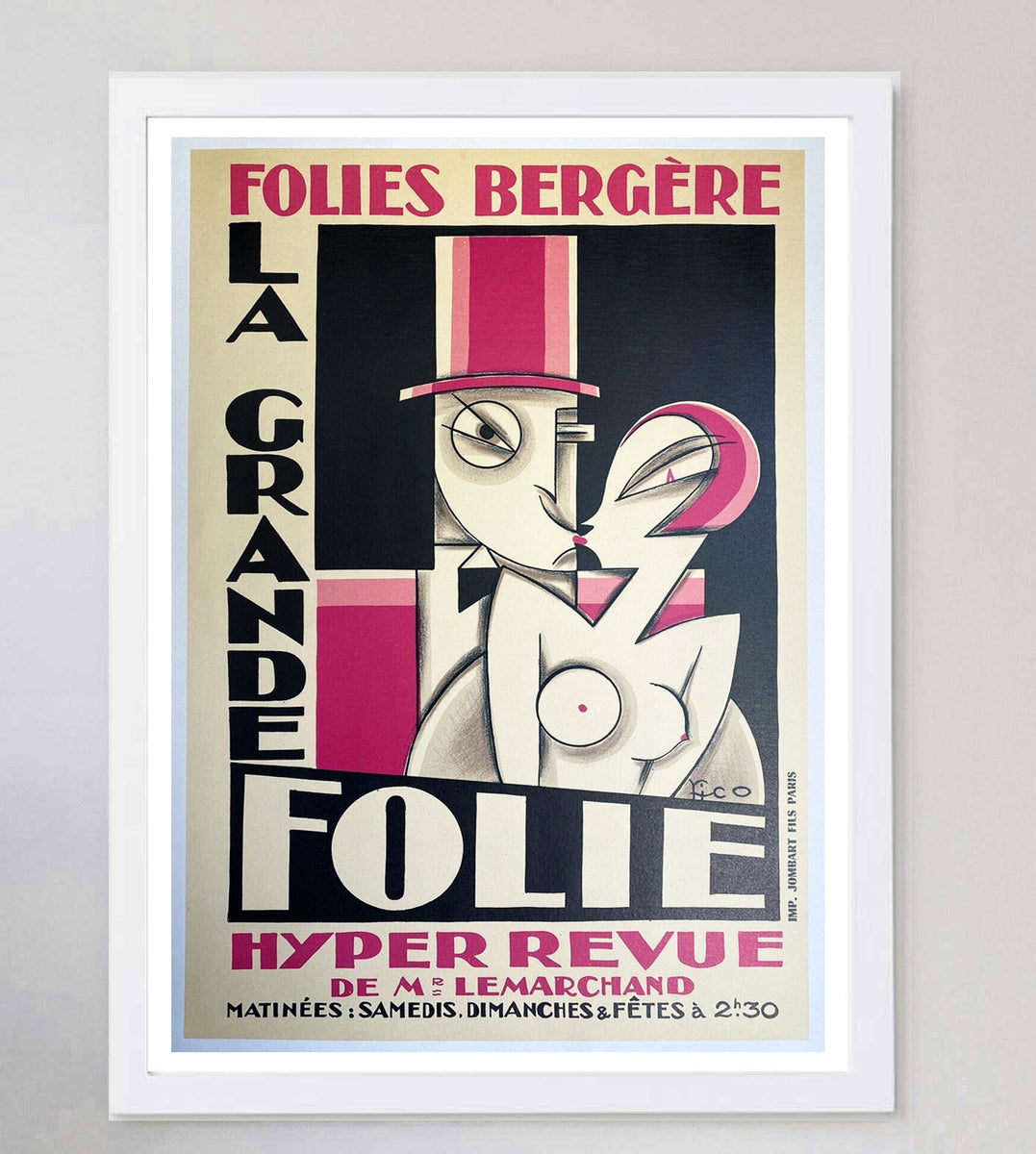 Folies Bergere - Original Vintage Food & Drink Poster | Printed Originals