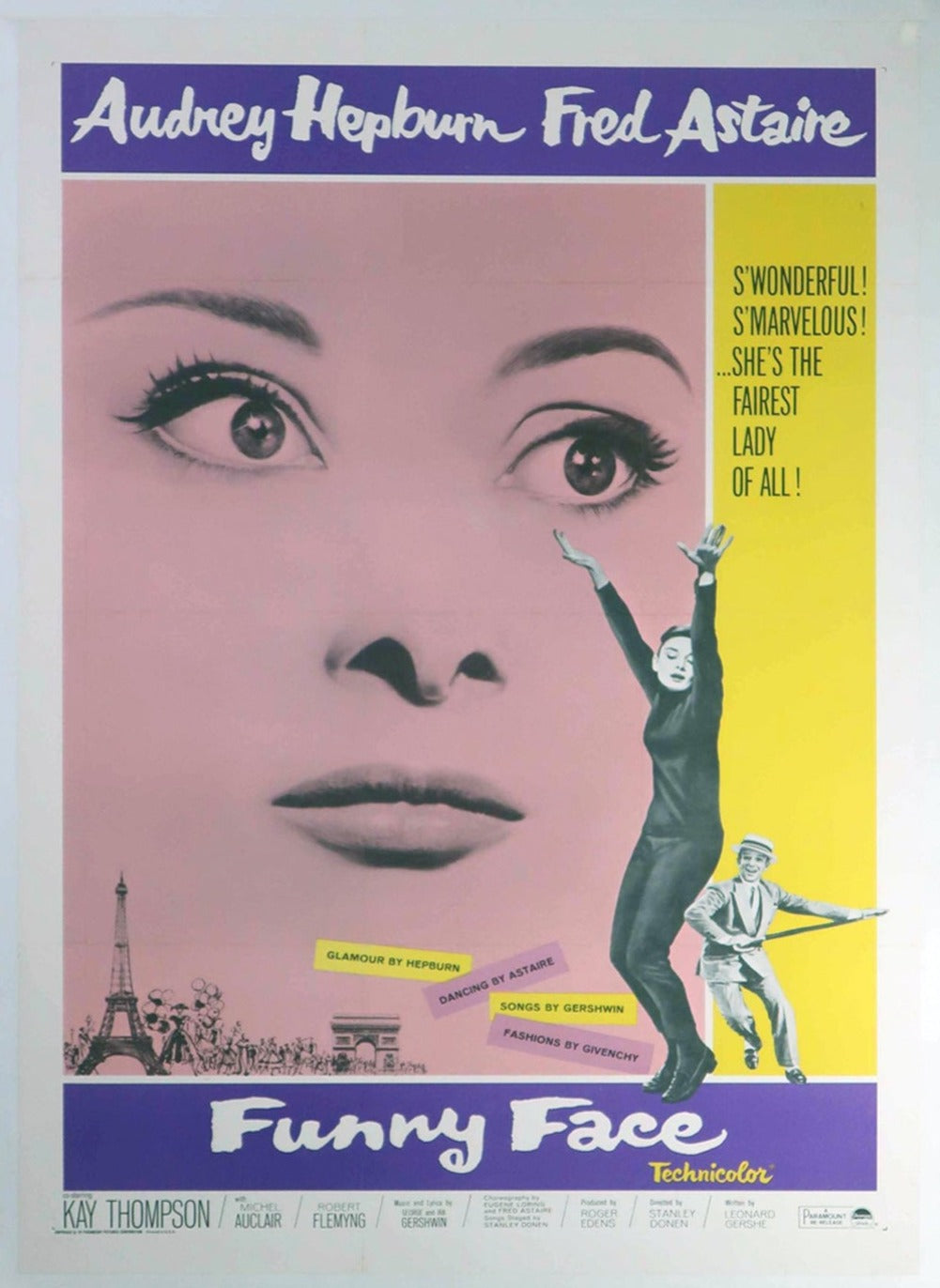 Shop Funny Face Original Vintage Poster | Vintage Film Posters at ...