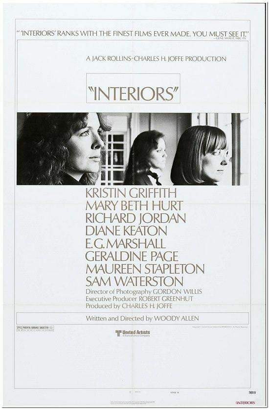 Buy Interiors Movie Poster Online - Buy Online at Printed Originals