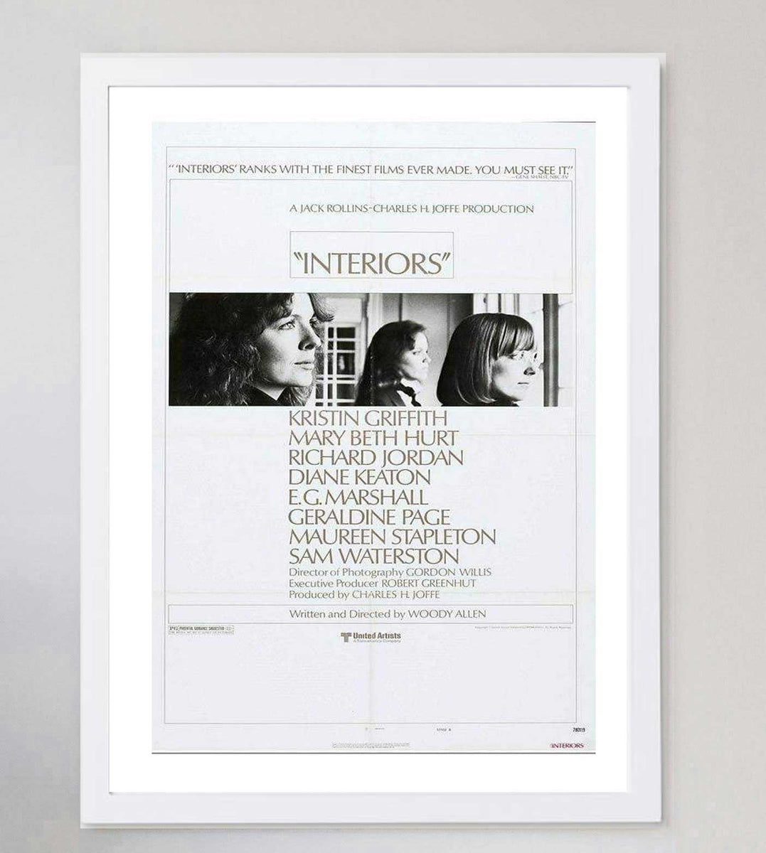 Buy Interiors Movie Poster Online - Buy Online at Printed Originals