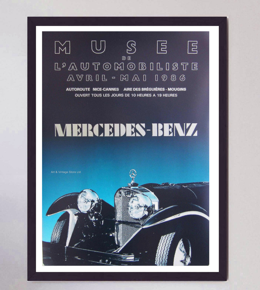 Shop Mercedes-Benz Original Vintage Poster - Printed Originals