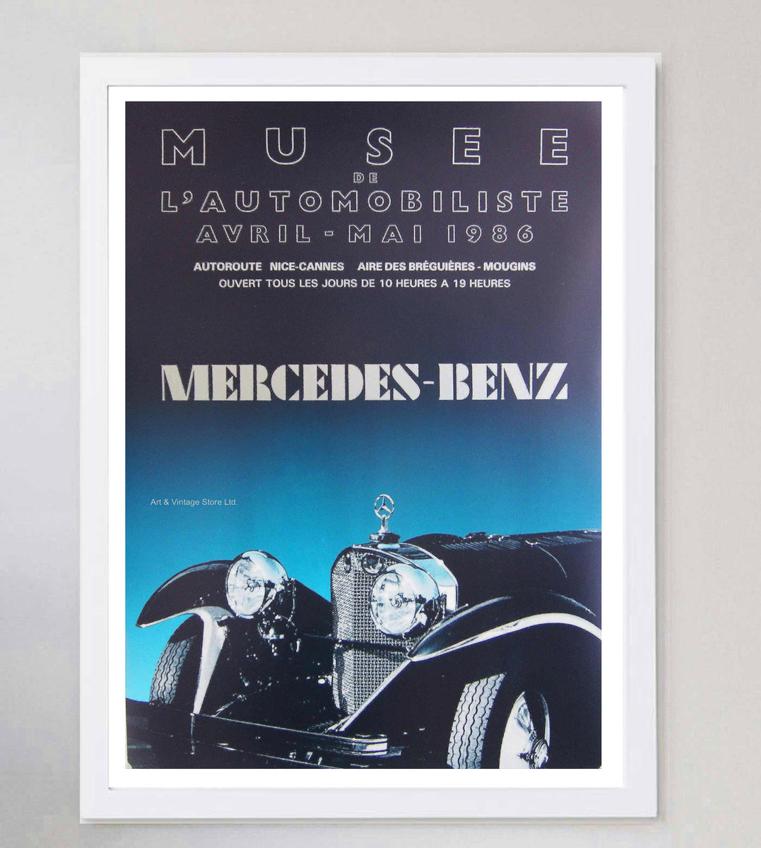 Shop Mercedes-Benz Original Vintage Poster - Printed Originals