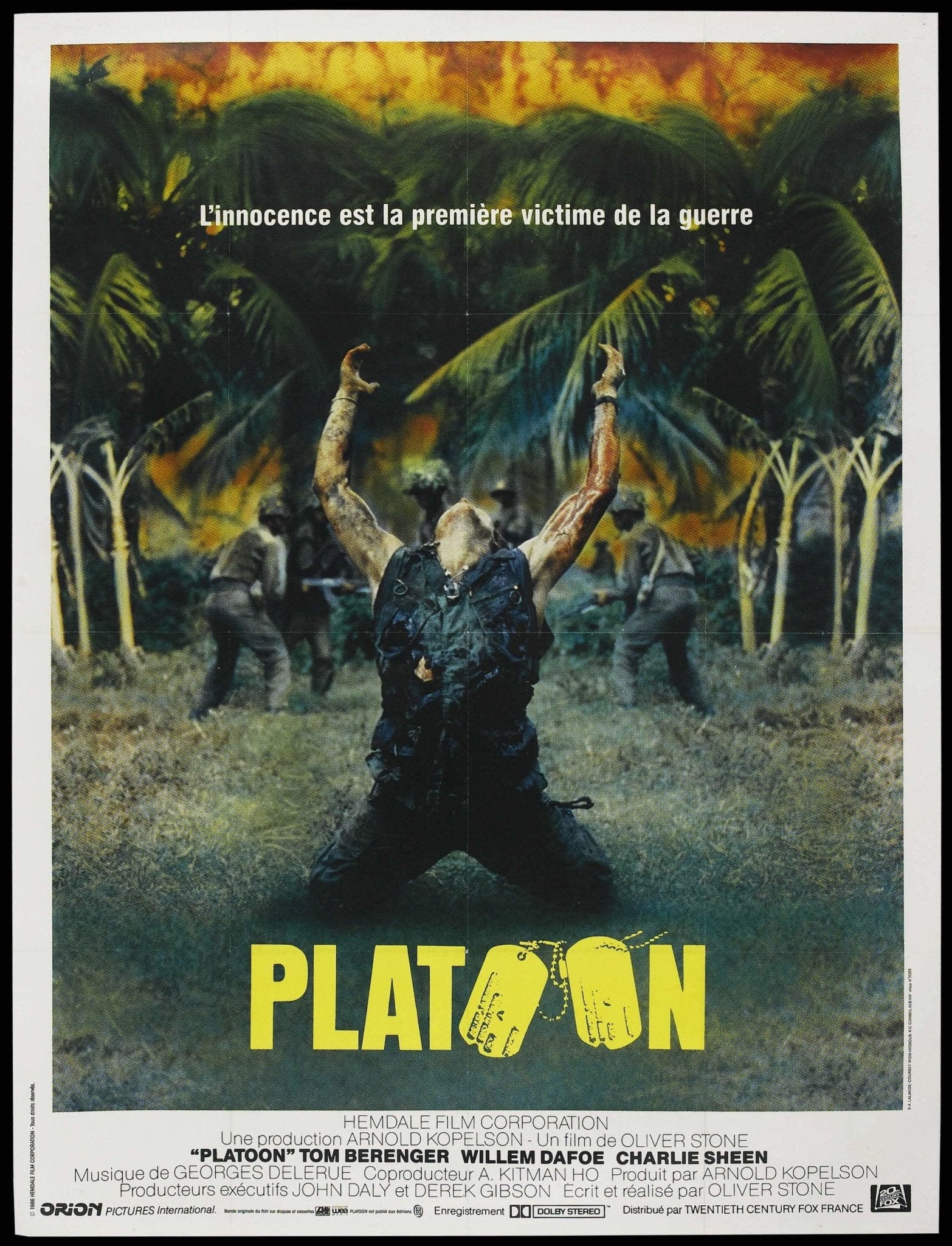 Platoon Original Poster