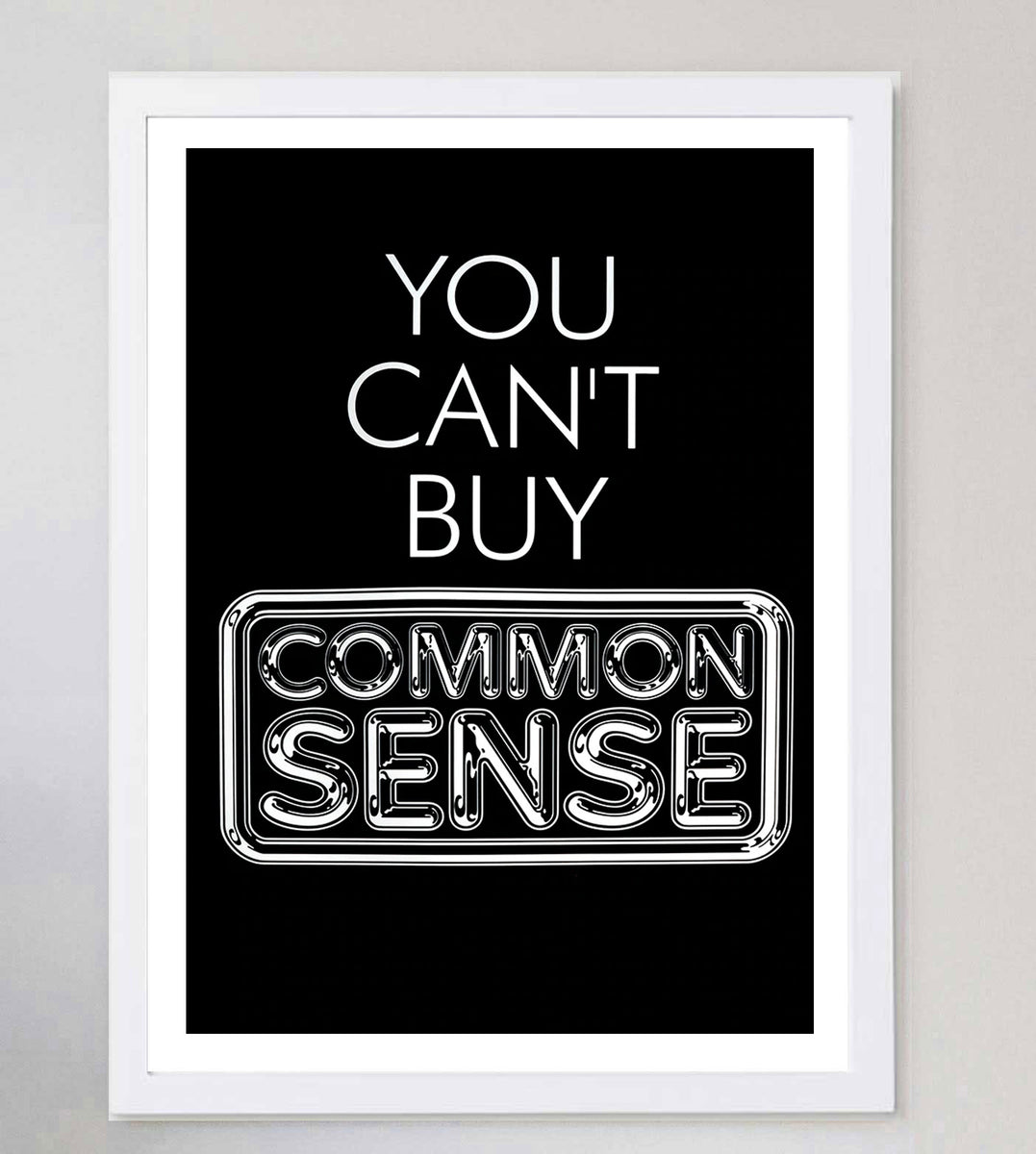 Shop Pulp - You Can't Buy Common Sense Poster Online | Buy Vintage ...