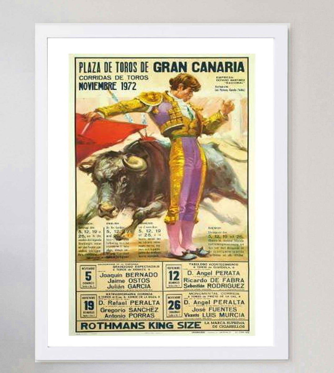 Buy Spanish Bullfighting Poster Online - Printed Originals