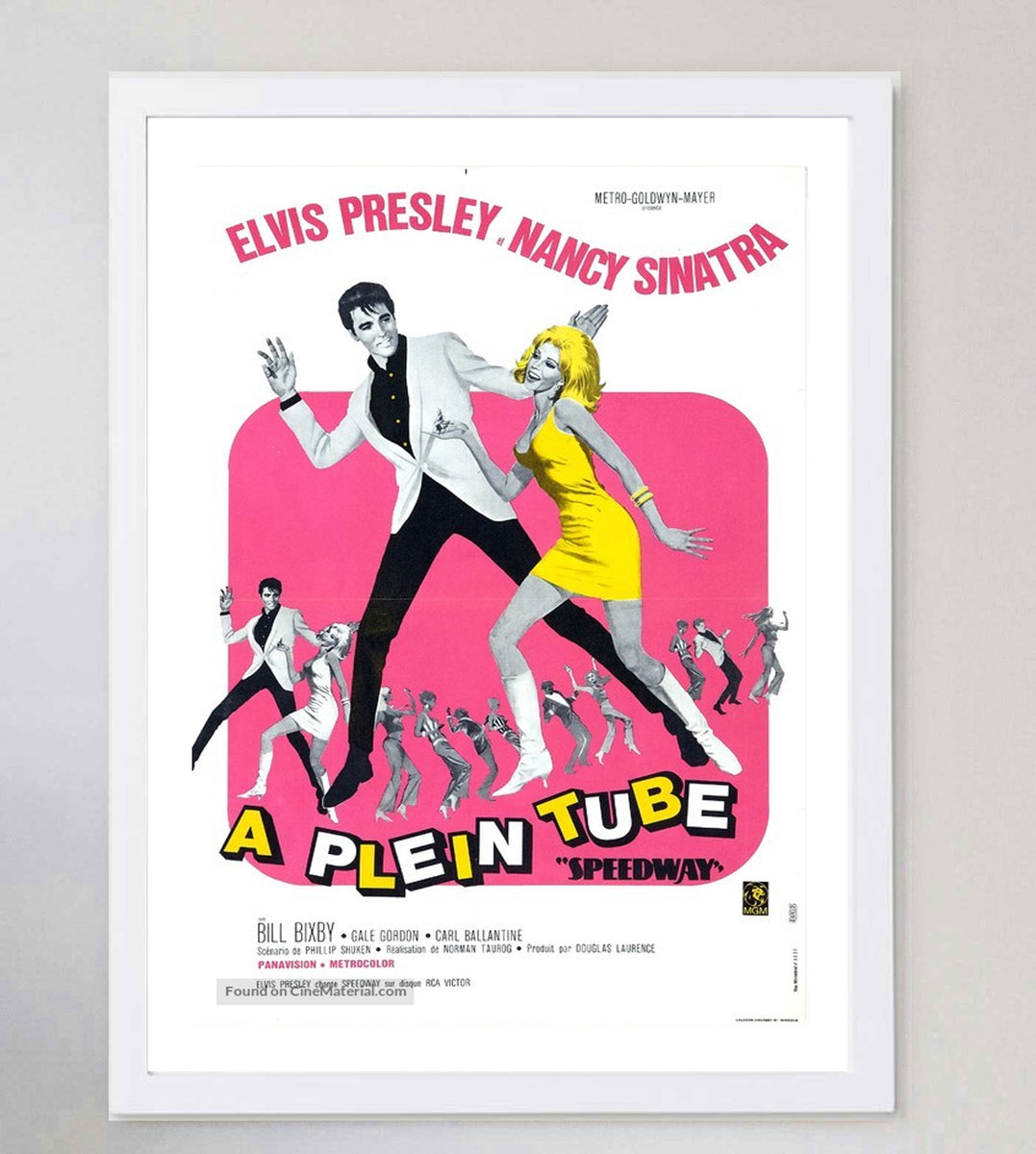 Speedway 1968 Elvis Presley & Nancy Sinatra Original Vintage Film Poster