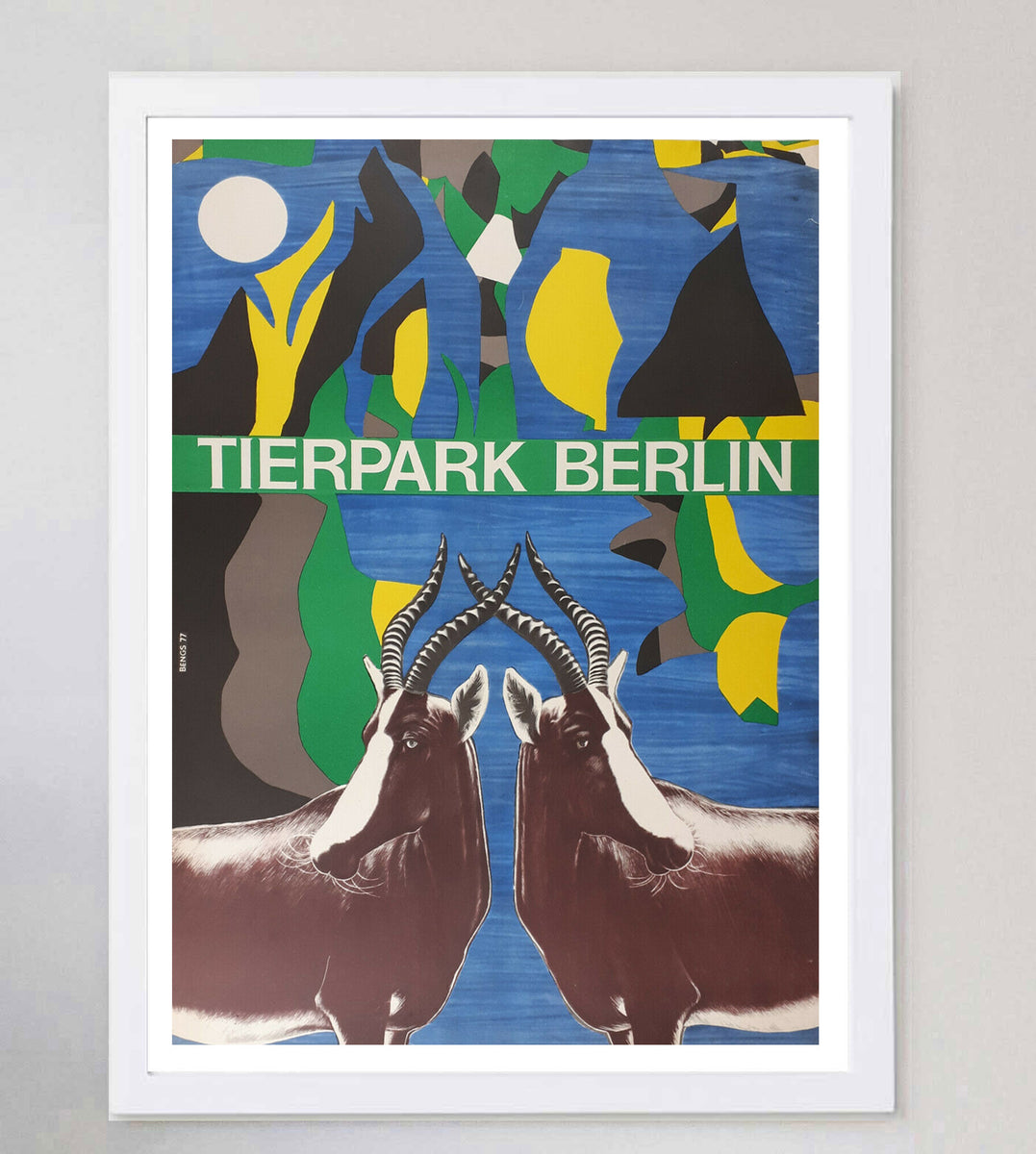 Shop Berlin Tierpark - 1977 Original Vintage Poster Online
