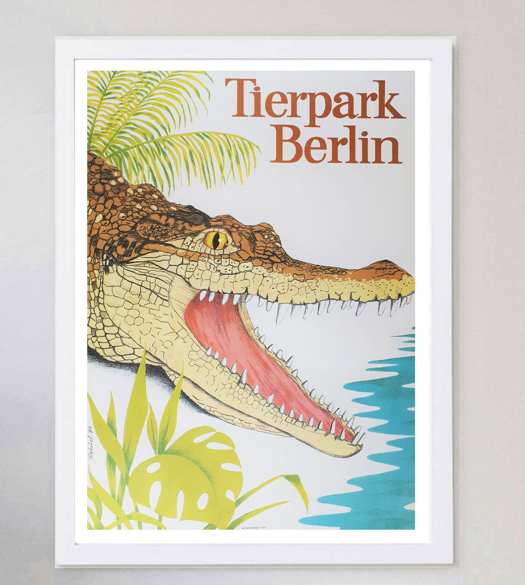 Shop Berlin Tierpark - 1987 Original Vintage Poster Online