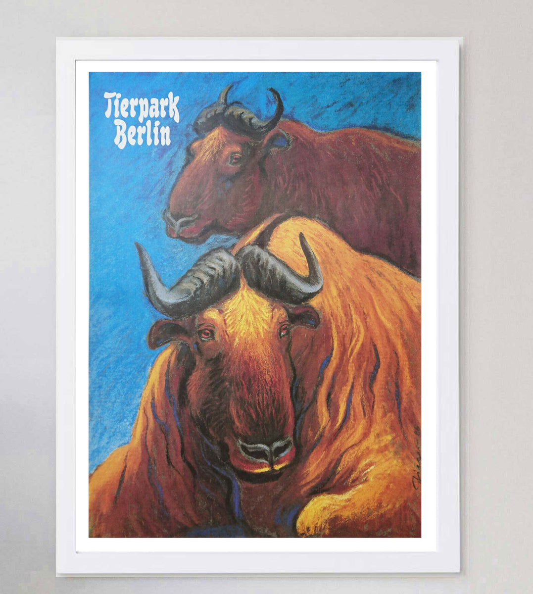 Shop Berlin Tierpark - 1986 Original Vintage Poster Online