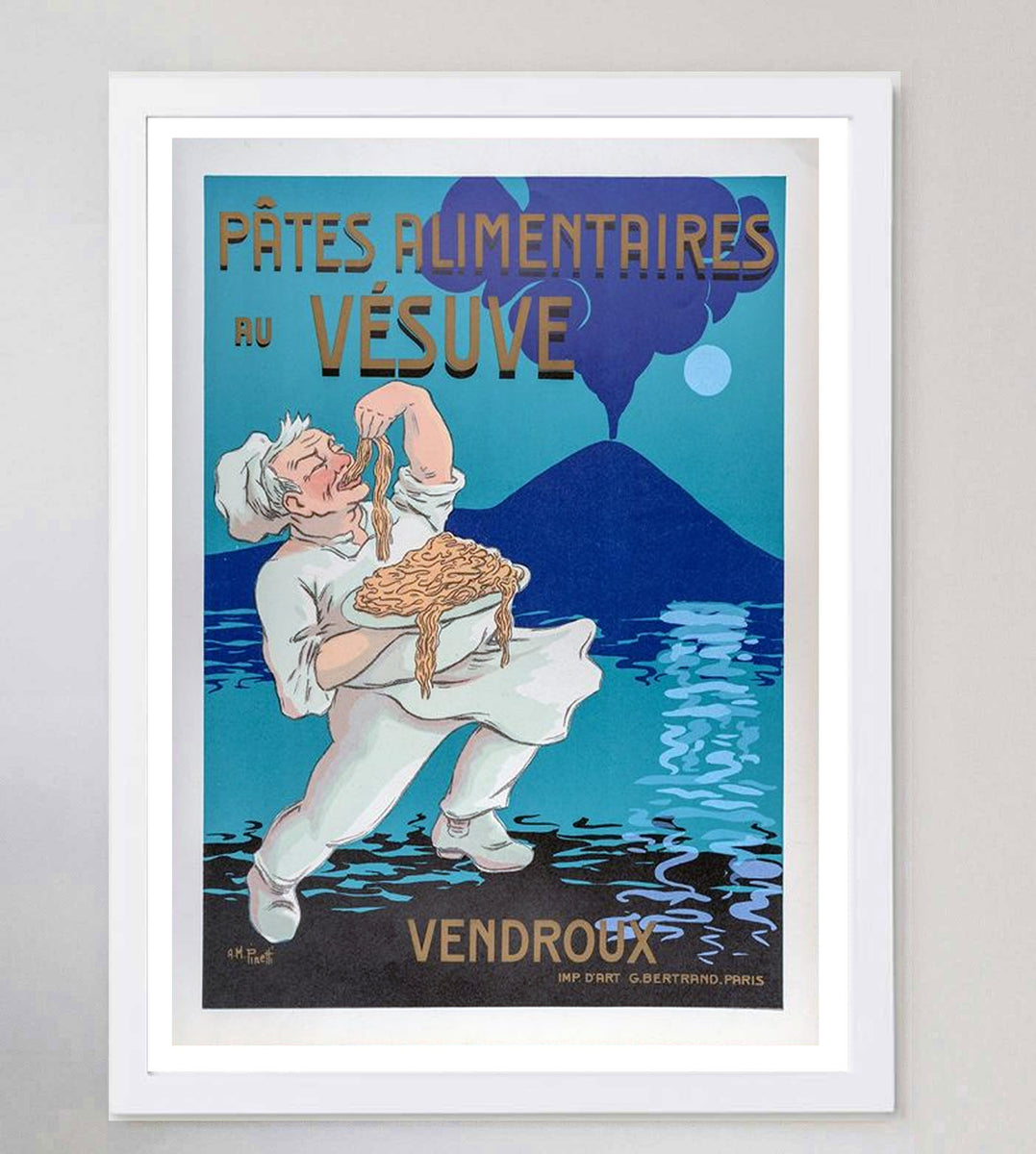 Vendroux - Pasta Vesuvius Original Poster Shop Online | Printed Originals