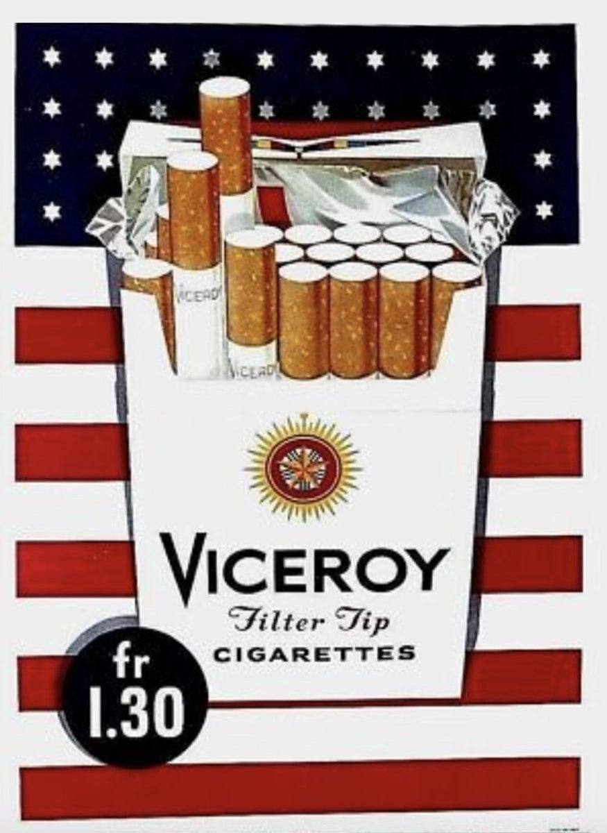Shop Viceroy Cigarettes Original Poster Online - Printed Originals